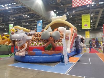 China 0.55mm PVC Tarpaulin Inflatable Pirate Boat For Children Jumping for sale