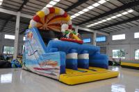 China Cute Lovely Bear Inflatable Dry Slide High Durability Fire - Retardant for sale