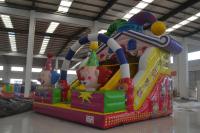 China Classic Inflatable Circus Clown Dry Slide , Pvc Inflatable Clown Slide Funny Clown for sale