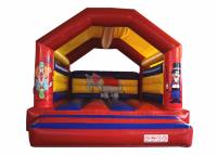 China Clown circus themed inflatable bouncer elephant inflatable bouncer jumping square inflatable clown bouncer for sale