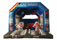 China Wide Inflatable Car Wash Themed Jump House Inflatable Children Bounce With Slide for sale