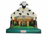 China Commercial inflatable cow bouncy PVC inflatable animal bouncer digital painting inflatable jumping house for sale