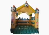 China Football Kids Inflatable Bounce House Castle Digital Printing 4 X 4m For Amusement Park for sale