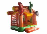 China Wild West Big Bounce House Customized , Digital Painting Huge Bounce House for sale