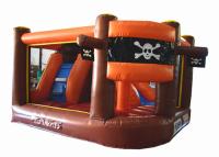 China Inflatable pirate themed mini jump gray colour inflatable pirate topic painting bouncer for sale for sale