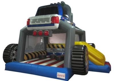 China Indoor Playground Car Combo Inflatable Jump House  7.5 X 6.5m For 3 - 15years Old Children for sale