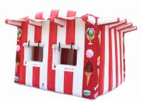 China Digital Printing Outdoor Inflatable Tent House Airtight Inflatable Ice Cream Shop Tent for sale