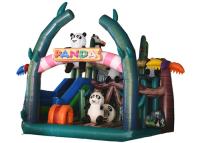 China Cute Inflatable Panda Fun City / Inflatable Panda Forest Fun Amusement Park For Children for sale