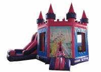 China Attractive Princess Bouncy Castle 5.18 X 4.75 X 4.88m , Blow Up Jump House Double Stitching for sale