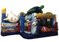China Undersea World Themed Inflatable Jumping Combo For Amusement Park PVC fabric inflatable jumping house for sale for sale