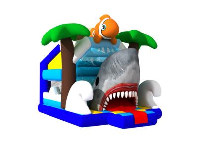 China Interesting And Colorful Sea World Big Bounce House Customized , Digital Painting Huge Bounce House for sale