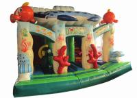 China Beautiful Colourful Commercial Inflatable Water Slides Undersea World Theme 0.55mm Pvc Tarpaulin for sale