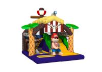 China Pirate Themed PVC 4x4.5x4.5m Inflatable Jump House Combo for sale