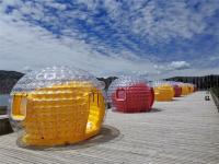 China Customzied Commercial Advertising Odourless Inflatable Event Tent Dia 2.7m Outdoor for sale