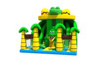 China Pvc Commercial Inflatable Water Slides And Bounce House 5.5m Height for sale