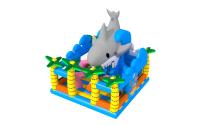 China Shark Design Inflatable Fun City Combo Seaworld Jumping Castle for sale