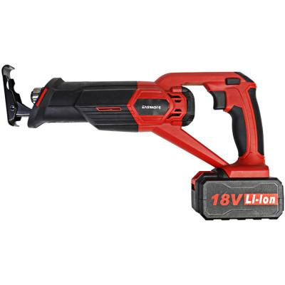China EASYMORE 4 pole motor li-ion battery operated portable 18V Cordless Reciprocating Saw for sale