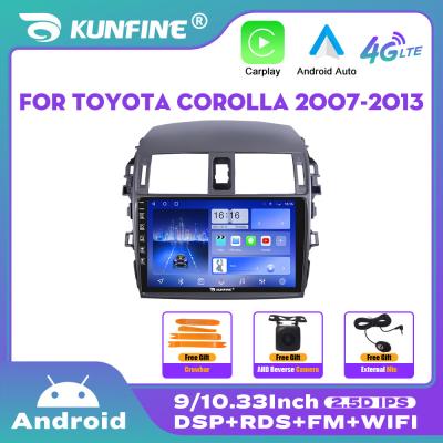 China QLED Screen Android Auto Radio Double Din For Toyota COROLLA 2007-2013 for sale