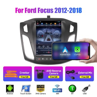 China Ford Focus 2012-2018 Tesla Style Android Head Unit Car Play Double Din for sale