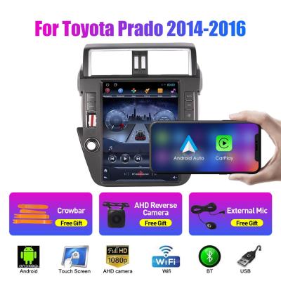 China 12.1 Inch Tesla Android Radio Two Din Car Stereo For Toyota Prado 2014-2016 for sale
