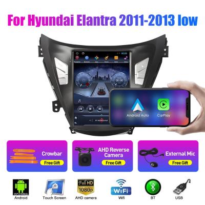 China Hyundai Elantra 11-13 Low Stereo Tesla Style Car Radio DVD GPS Navigation for sale