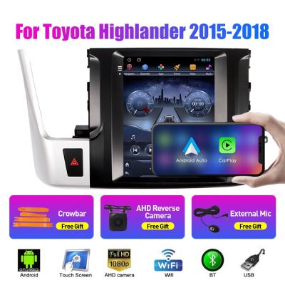 China 9.7 Inch TTesla Style Car Radio 2 Din Android Car Stereo For Toyota Highlander 15-18 for sale