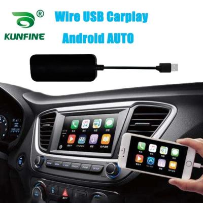 China Black 12V Carplay Android Auto Adapter For Car Stereo Unit USB Carplay Stick for sale