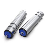 China Double Groove Belt Drive Conveyor Drum Roller For Conveying Cartons Packages And Small Components for sale