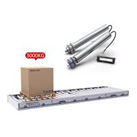 China Heavy Pallets Sprocket Drive Motor Roller Conveyor Line Drum Diameter 76mm for sale