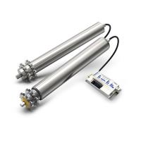 China Φ60 100W Double Sprocket Drive Motorized Roller for Heavy Pallet Transportation for sale