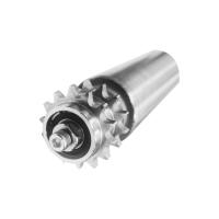 China Φ60 Food Grade Steel Double Sprocket Drum Motor Drive Roller For Food And Beverage for sale