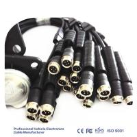 China 7 Pin Security Camera Extension Cable , 26 AWG Video Power Cable Nickel Plated for sale