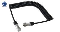 China PVC Insulated 5 Pin Coiled Electrical Wire , Truck Rear View Camera System Cable for sale