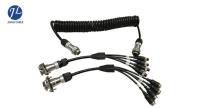 China Customized 4 CAMS For 7 Pin Waterproof Vehicle Spiral Power Cable for sale