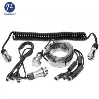 China Customized 5 Pin Rear View Camera Cable Kits For 3 Cameras Caravan Reversing System for sale