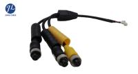 China Truck Rear View Camera Extension Aviation Cable 4 Pin , Video And Audio Cable for sale