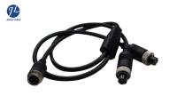 China 10CM 6 Pin To 4 Pin Copper Conductor Backup Camera Cable for sale