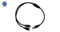 China 4 PIN 12MM Male To Male Vehicle Camera Aviation Cable IP67 for sale