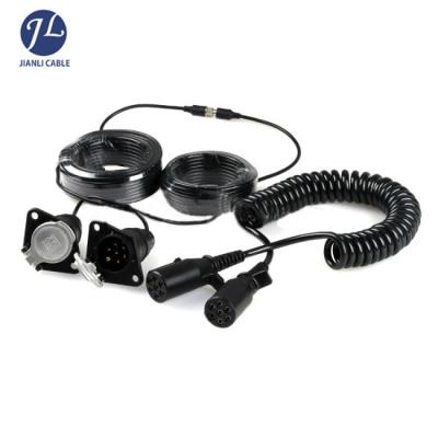 China Security 7 Pin Car Reverse Camera Cable For Trailers / Fire Engines / Large Trucks for sale
