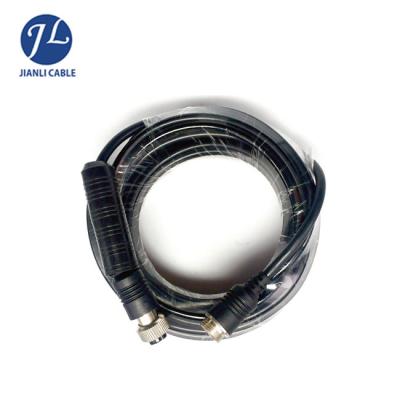 China GX12 Waterproof 6 Pin Aviation Cable Extension For Reversing Monitor Camera 20M for sale