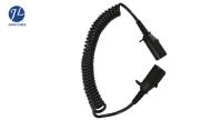 China 7 Pin Curly Retractable Coil Cable For Vehicle Reversing Camera System 4 Meters for sale