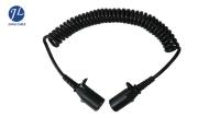 China Waterproof 7 Pin Spiral Extension Cord Cable For Truck Rear View Camera System for sale