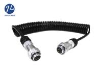 China Flexible PVC 5 Pin Truck Trailer Extension Cable For Video Audio GND Signal for sale