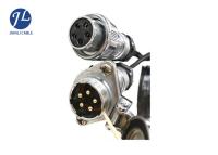China M12 IP68 5 7 Pin Rear View Camera Cable With PU Jacket for sale