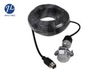 China Waterproof 7 Pin Trailer Plug Extension Cord For Birds Eye View Car Vision System for sale