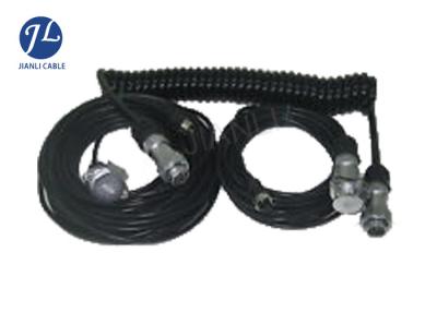 China Waterproof 7 Pin Trailer Plug Extension Cord For Birds Eye View Car Vision System for sale