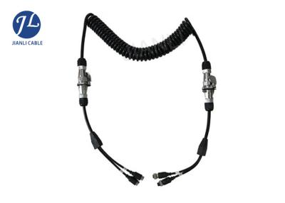 China Metal Plug 5 Pin Rear View Camera Cable Kits 2 Way 12-24V Customized Length for sale