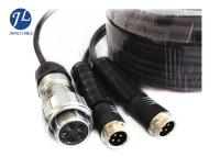 China Metal Plug 5 Pin Rear View Camera Cable Kits 2 Way 12-24V Customized Length for sale