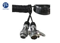 China Backup Camera Vision Systems Cable Extension , Trailer Extension Lead 5 Pin Metal Connector for sale