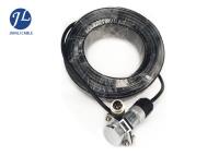 China 12-24V 5 Pin Vehicle Reversing Camera Extension Cable With Metal Electrical Socket for sale